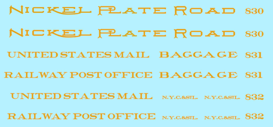 HO Scale Nickel Plate Heavyweight Baggage/RPO Passenger Car – NKPHTS Shop