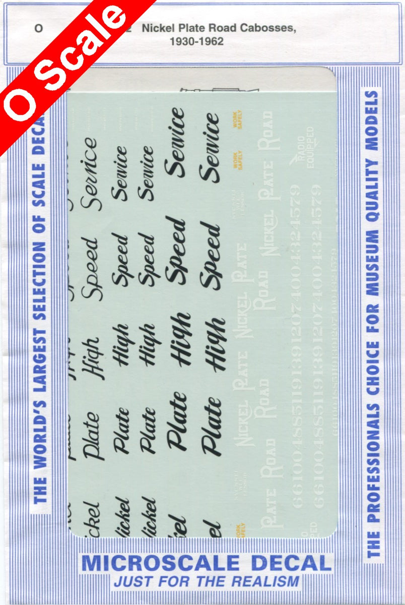O Scale Nickel Plate Road Caboose Decals – NKPHTS Shop